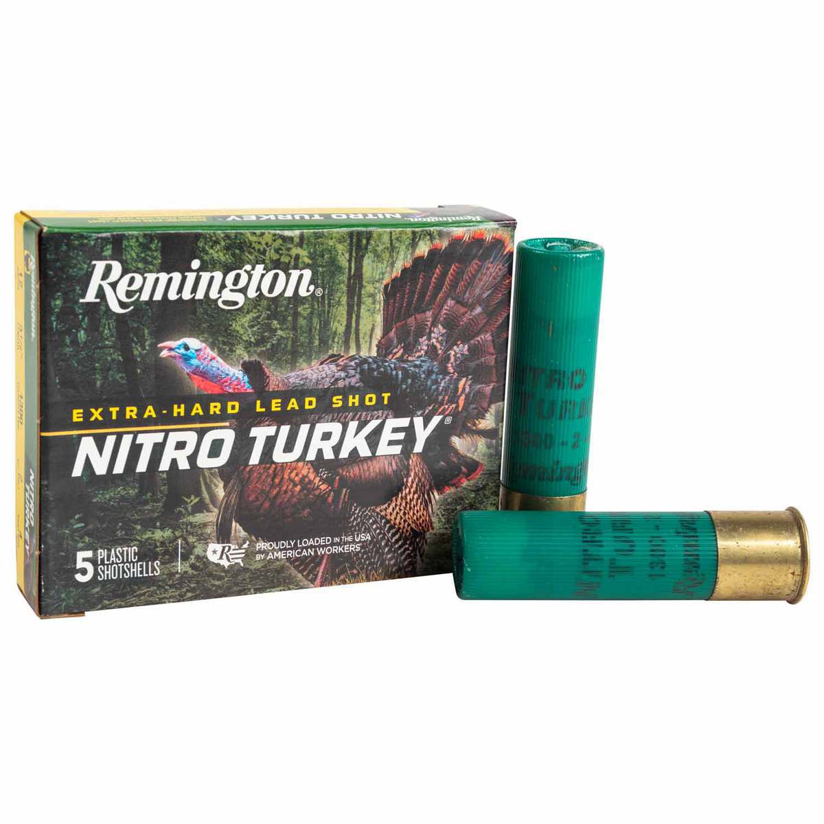 Remington Nitro Turkey 12 Gauge 3-1/2in #4 2oz Turkey Shotshells - 5 ...